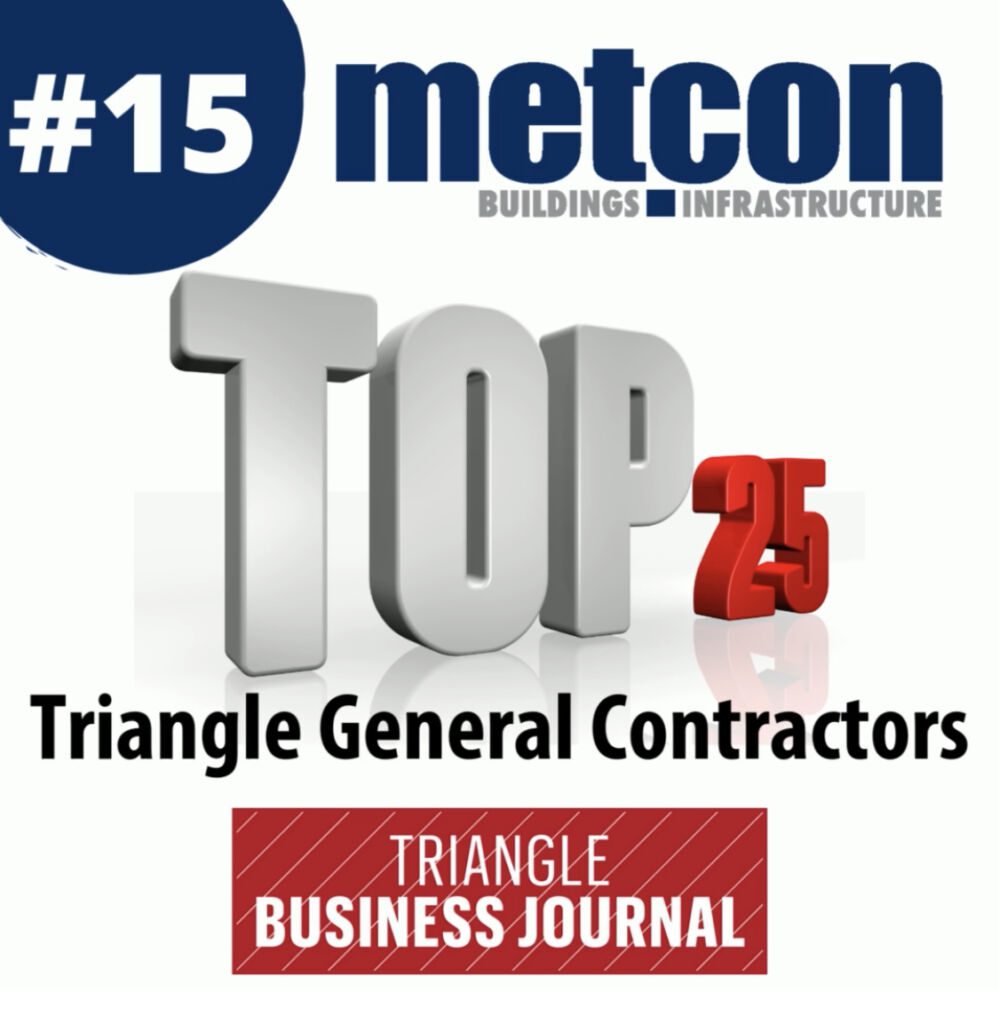 Metcon Ranks in the 25 Top Triangle General Contractors! – Metcon ...
